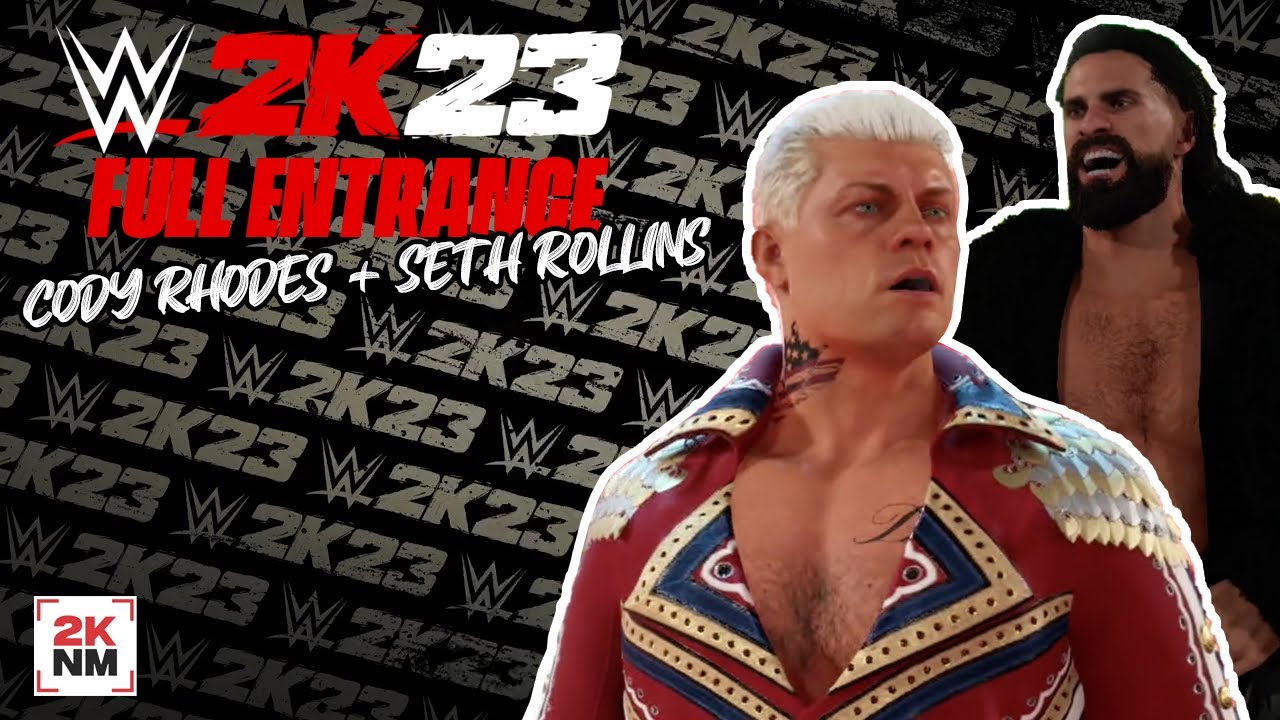 WWE 2K23: Cody Rhodes and Seth Rollins Full Entrances - YouTube