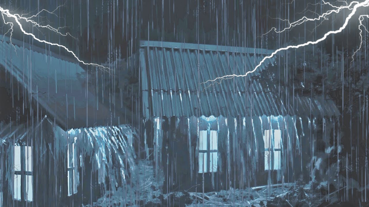 Heavy Rain and Thunderstorm Sounds for Relaxing Sleep | Natural Storm ...