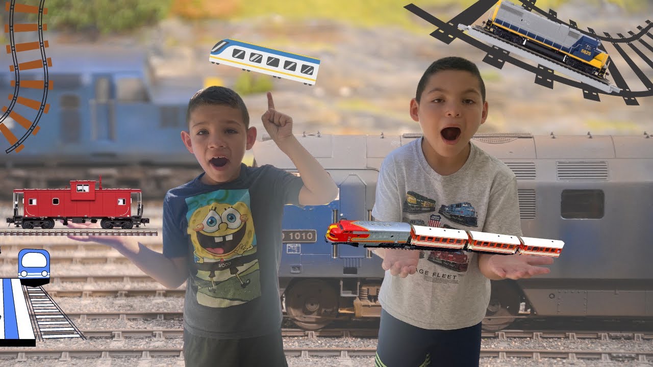 Kids exploring and playing with THOUSANDS of MODEL TRAINS at the train ...