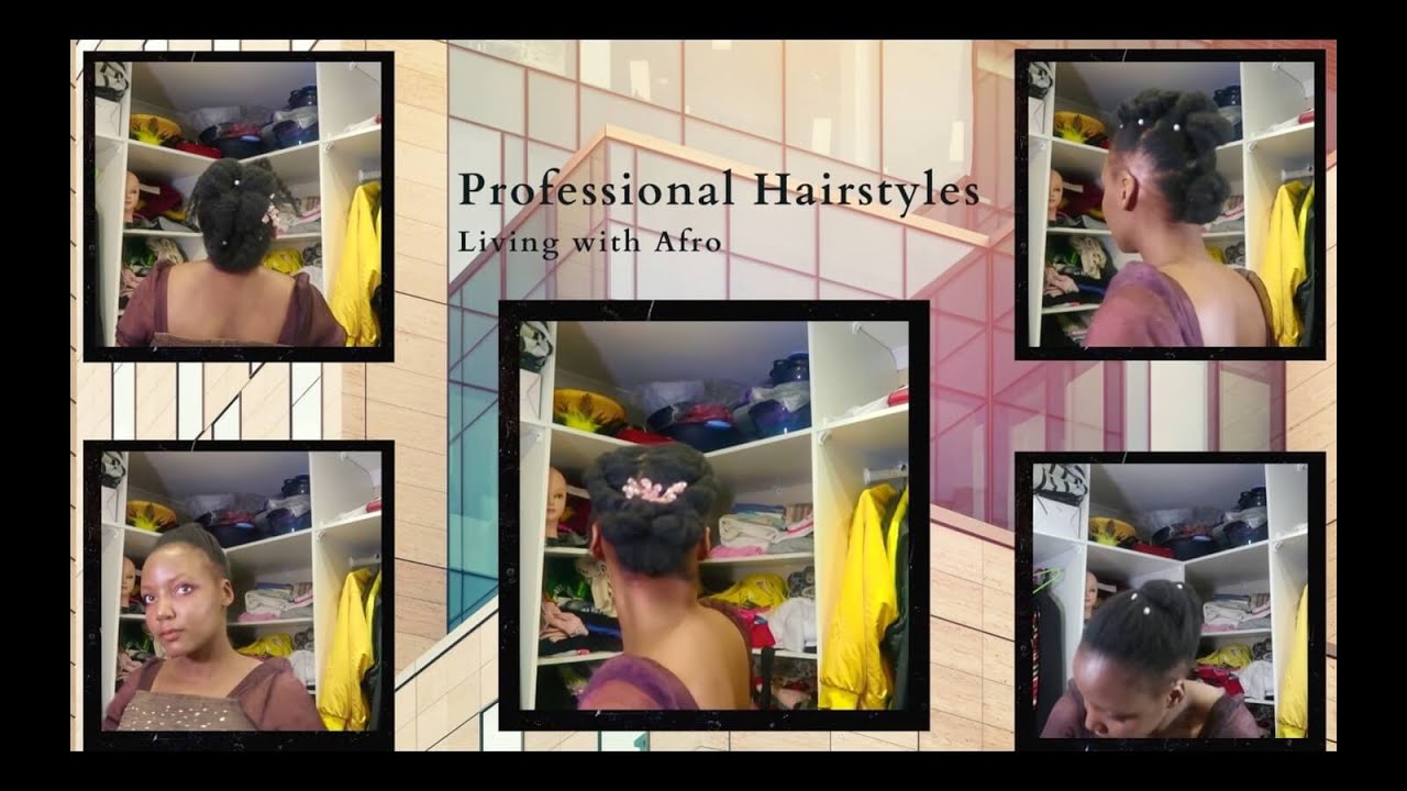 5 Quick and Easy Professional Afro Updo Hairstyles| #naturalhairstyles ...