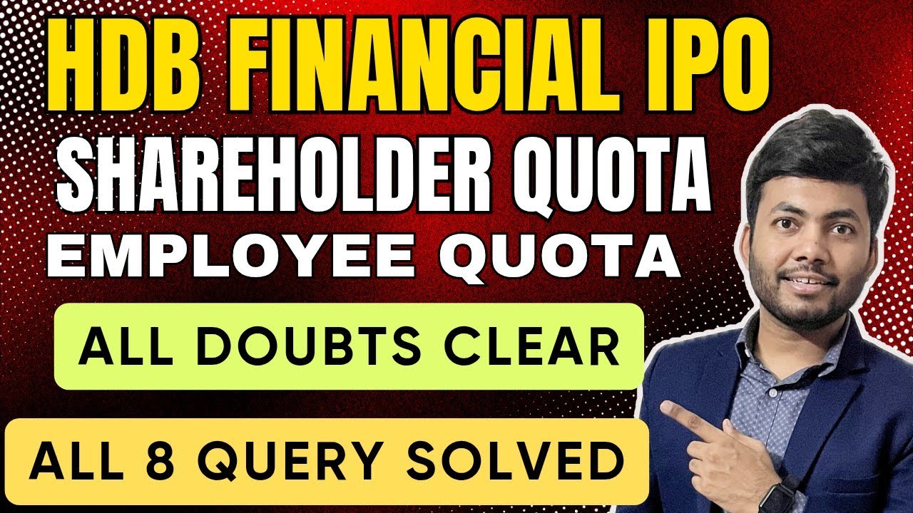 HDB Financial IPO Shareholders Quota | Employee Quota Details ...