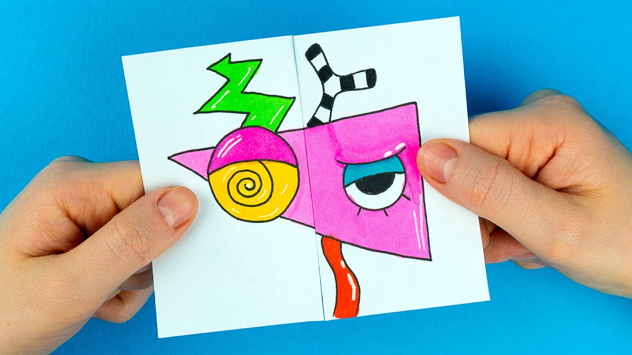 5 AMAZING DRAWING & PAPER CRAFTS characters The Amazing Digital Circus ...