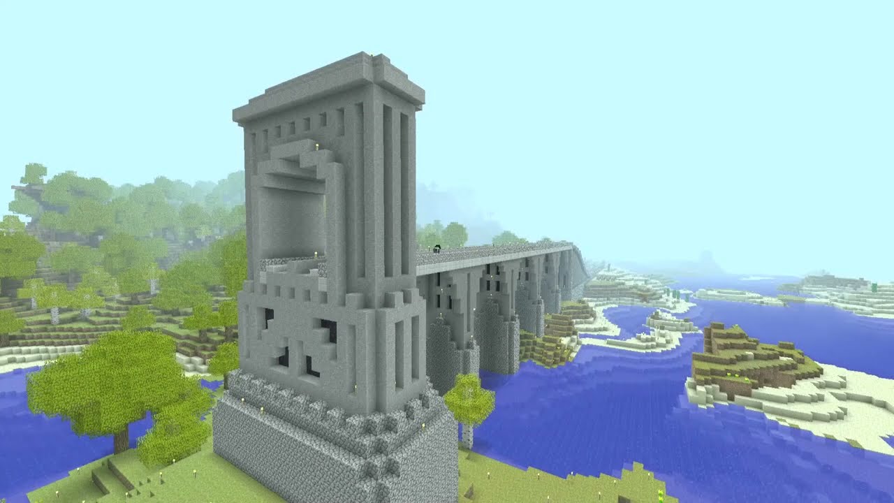 Cave Gameshire #41: The Great Bridge (Minecraft Beta) - YouTube