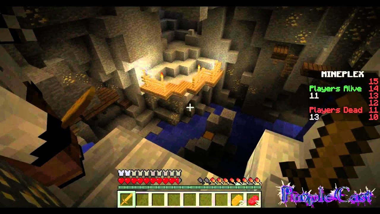 AFK Axe Throwing Bridge- Minecraft Hungergames - YouTube