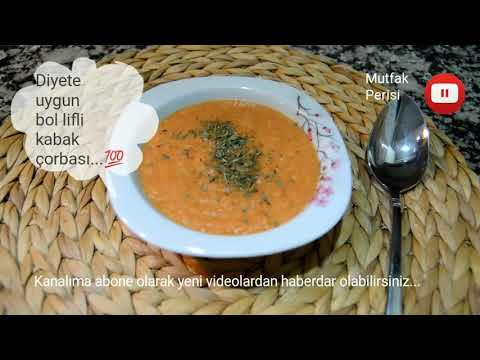 Düşük Kalorili Kabak Çorbası /Bol Lifli ve Yulaflı...حساء_اليقطين #لاتباع #نظام_غذائي#