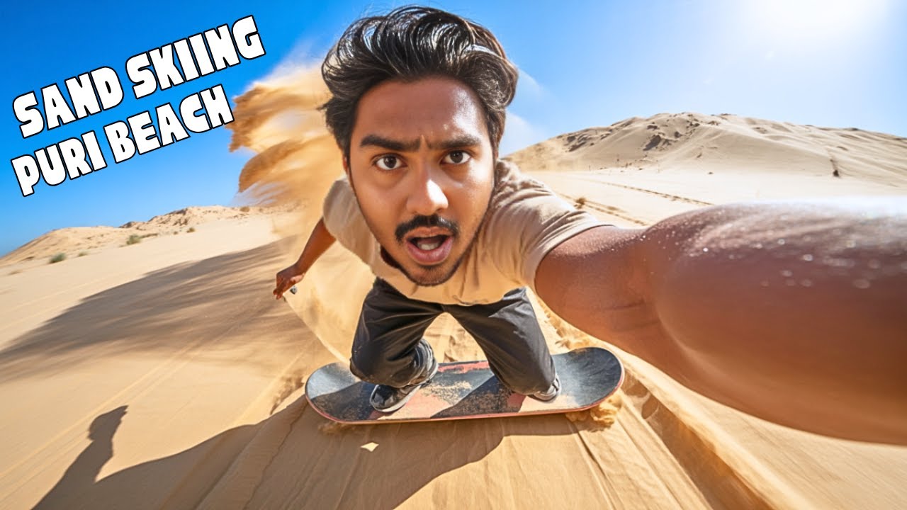 enjoying-sandski-at-puri-sea-beach-first-time-in-odisha-odia-vlogs