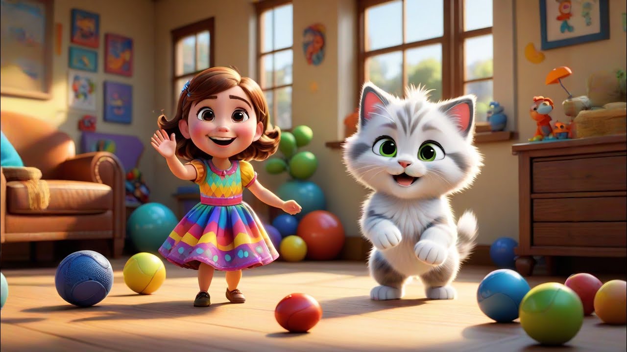 Cece Had a Little Cat 🐱 | Meow Meow Nursery Rhyme 🎶 Fun Learn Song for ...