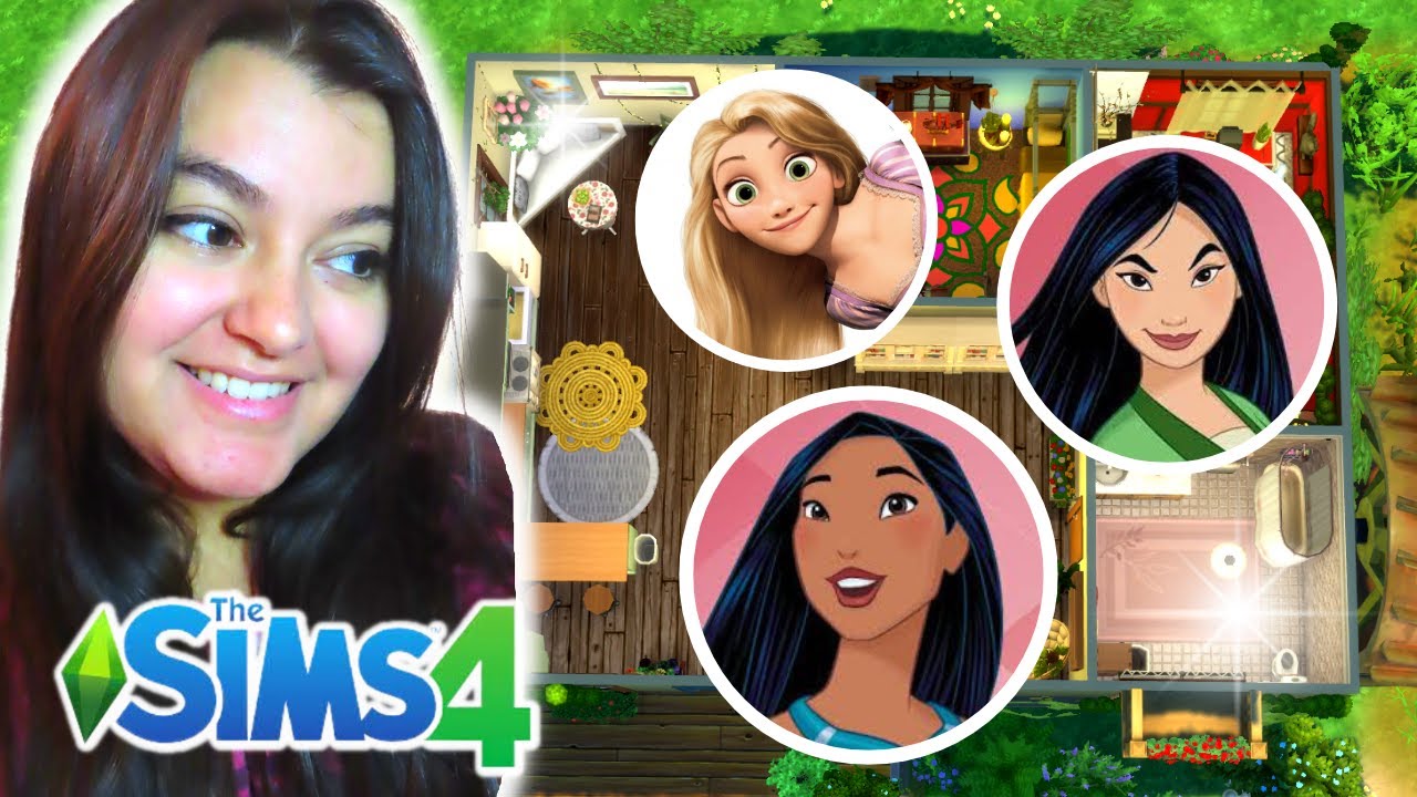 Every BEDROOM is a Different DISNEY PRINCESS | Sims 4 Build Challenge ...