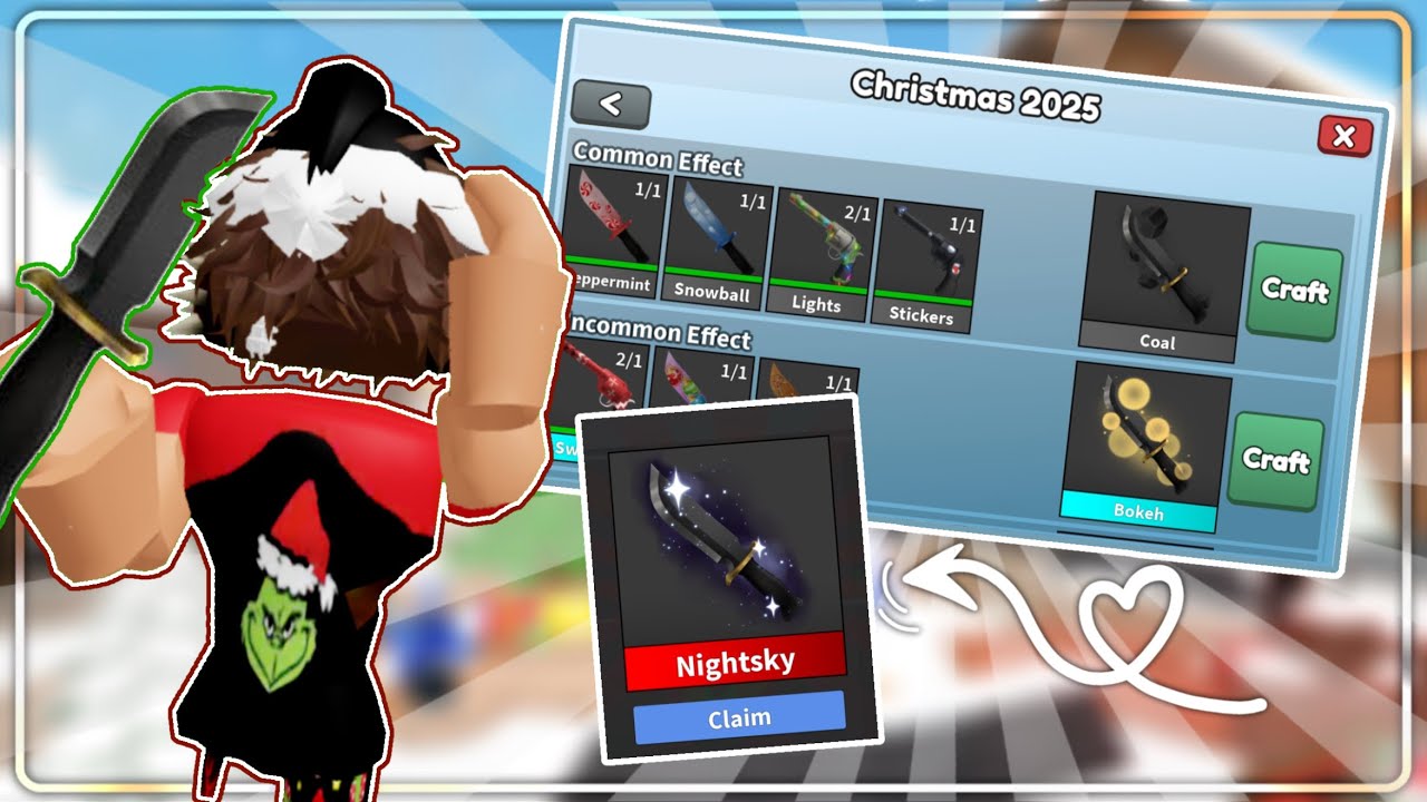 Crafting All The New Mm2 Christmas Effects 2025 !! - YouTube