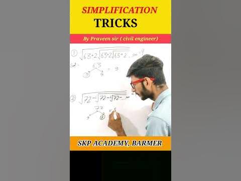 Indices and Surds || Simplification Tricks || #maths #tricks #ssc #cgl #short - YouTube