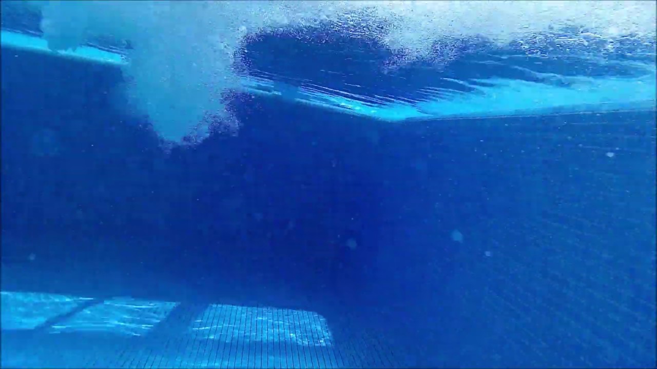 Swimming Underwater Through A Water Jet - YouTube