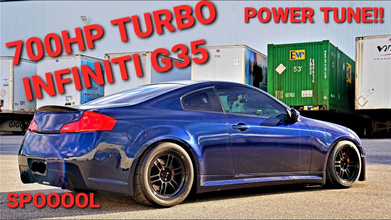 700HP+ TURBO INFINITI G35 POWER TUNE!! - DIDN'T GO AS PLANNED - YouTube