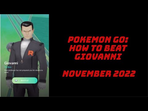 Pokemon Go Vlog: How to beat Giovanni (November 2022) - YouTube