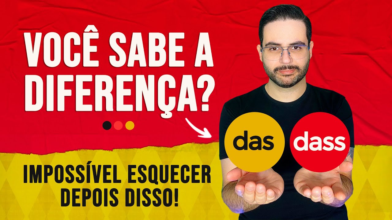 Depois de entender isso você nunca mais vai confundir "das" e "dass" em ...