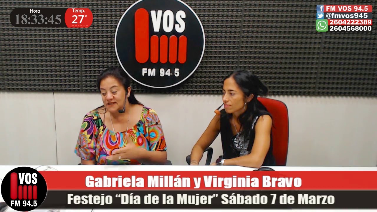 Gabriela Millán y Virginia Bravo, Festejo “Día de la Mujer” Sábado 7 de ...