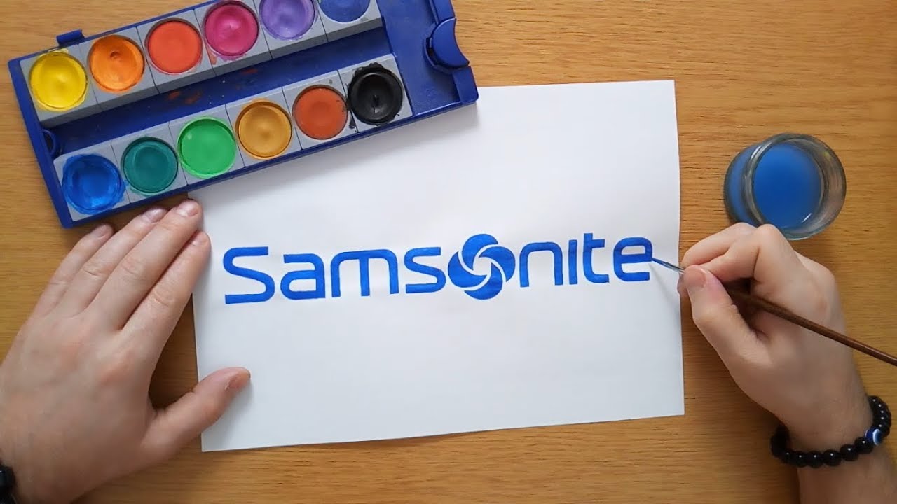 How to draw the Samsonite logo - YouTube