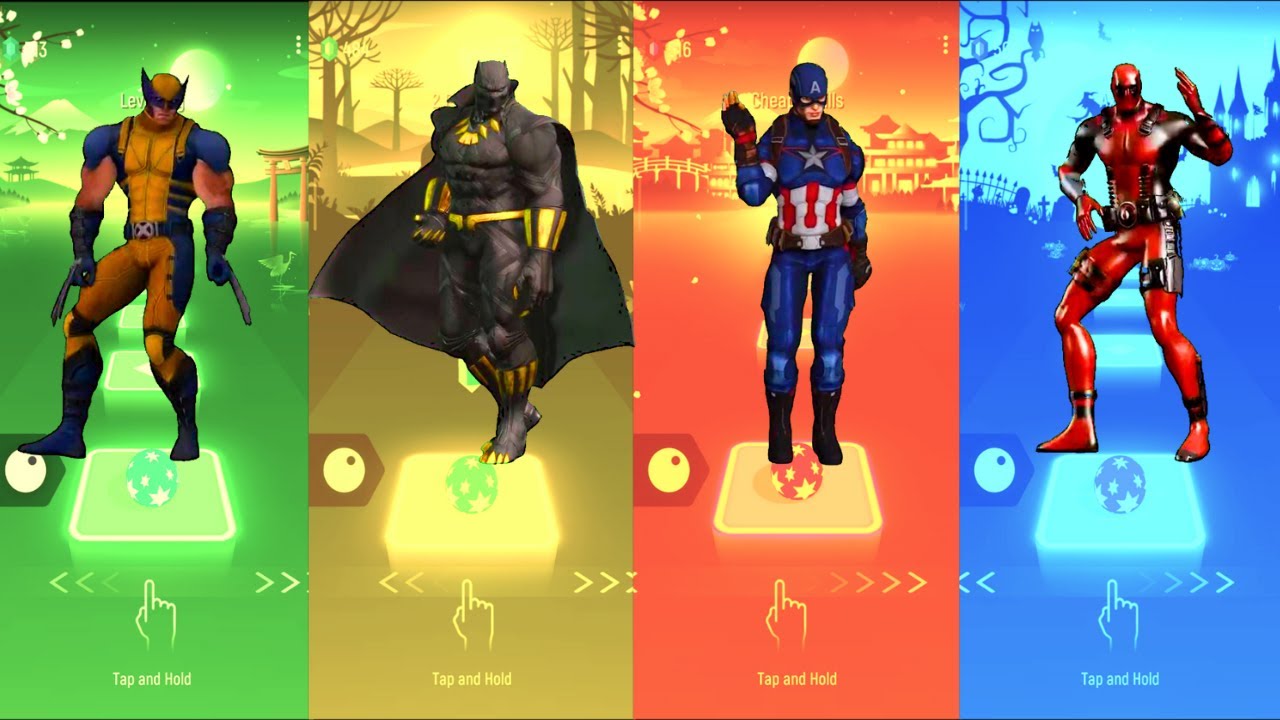 Wolverine X-Men 🆚 Black Panther Wakanda 🆚 Captain America 🆚 DeadPool ...