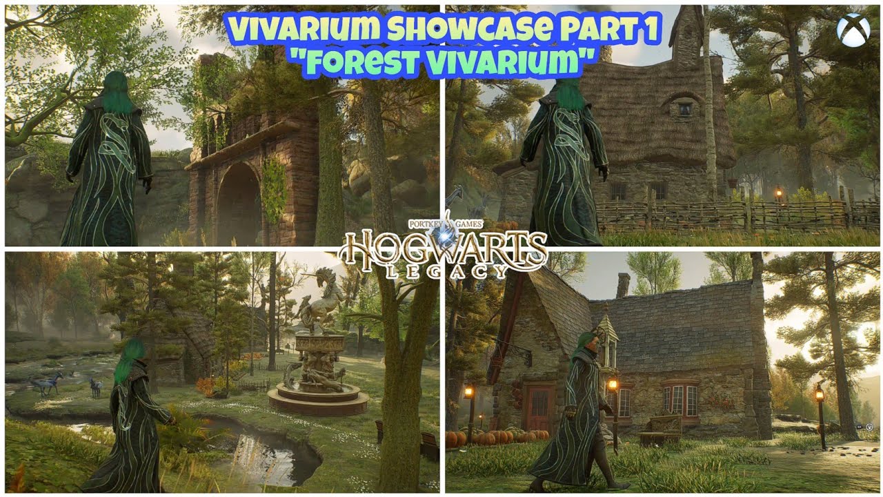 Hogwarts Legacy: Fully Customized Vivarium (Part 1) "Forest Vivarium ...