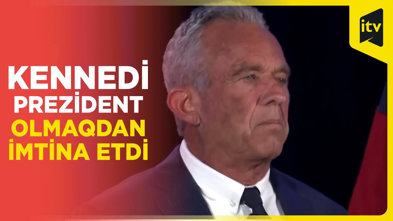 Kiçik Robert Kennedi seçki kampaniyasını dayandırıb - YouTube
