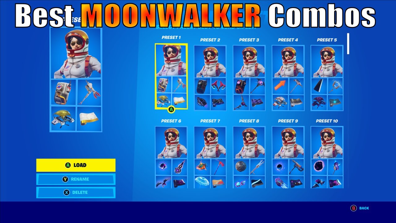 30+ Best MOONWALKER Skin Combos (Fortnite Battle Royale) - YouTube