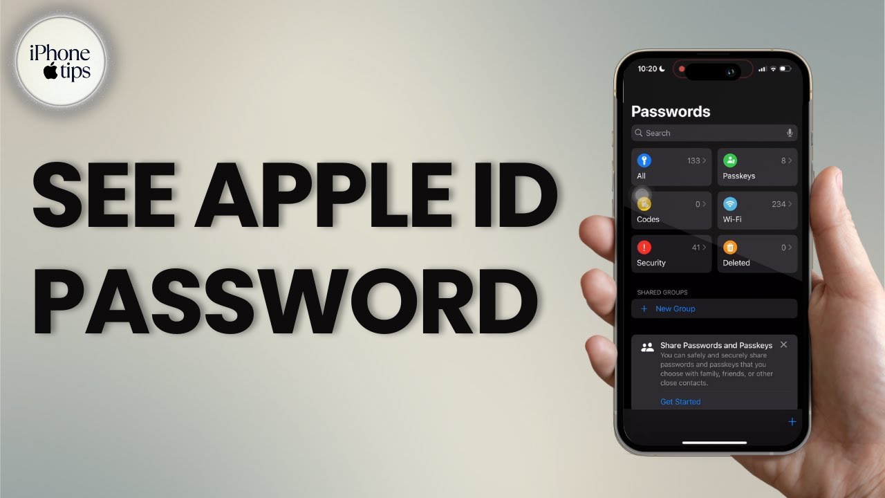 How to See Your Apple id Password on iPhone - YouTube
