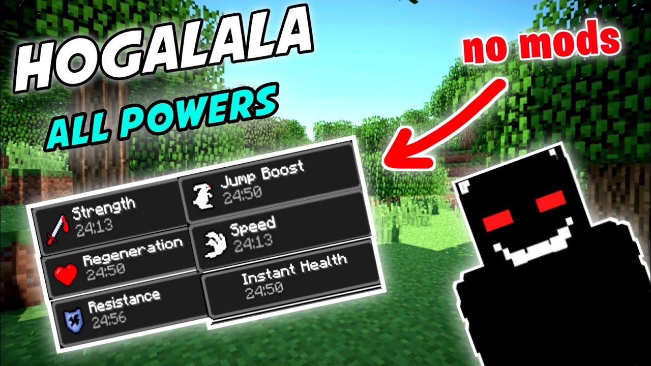 How to Get Hogalala powers in Minecraft Pocket edition|| No Mods ...