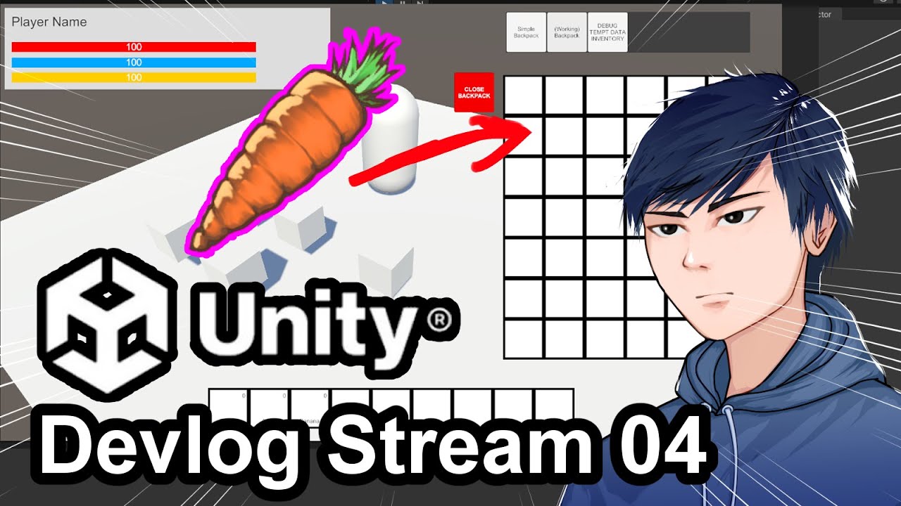 Game Devlog Stream Part 04 Item Stacking And World Expansion Unity Youtube 2961