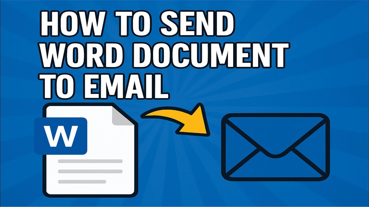 How to Send Word Document to Email - YouTube