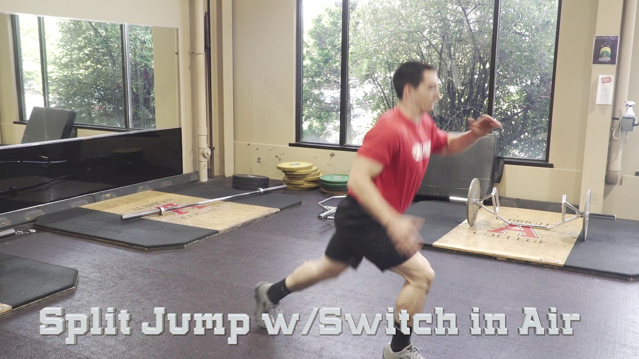 Split Jump with Switch in Air - YouTube