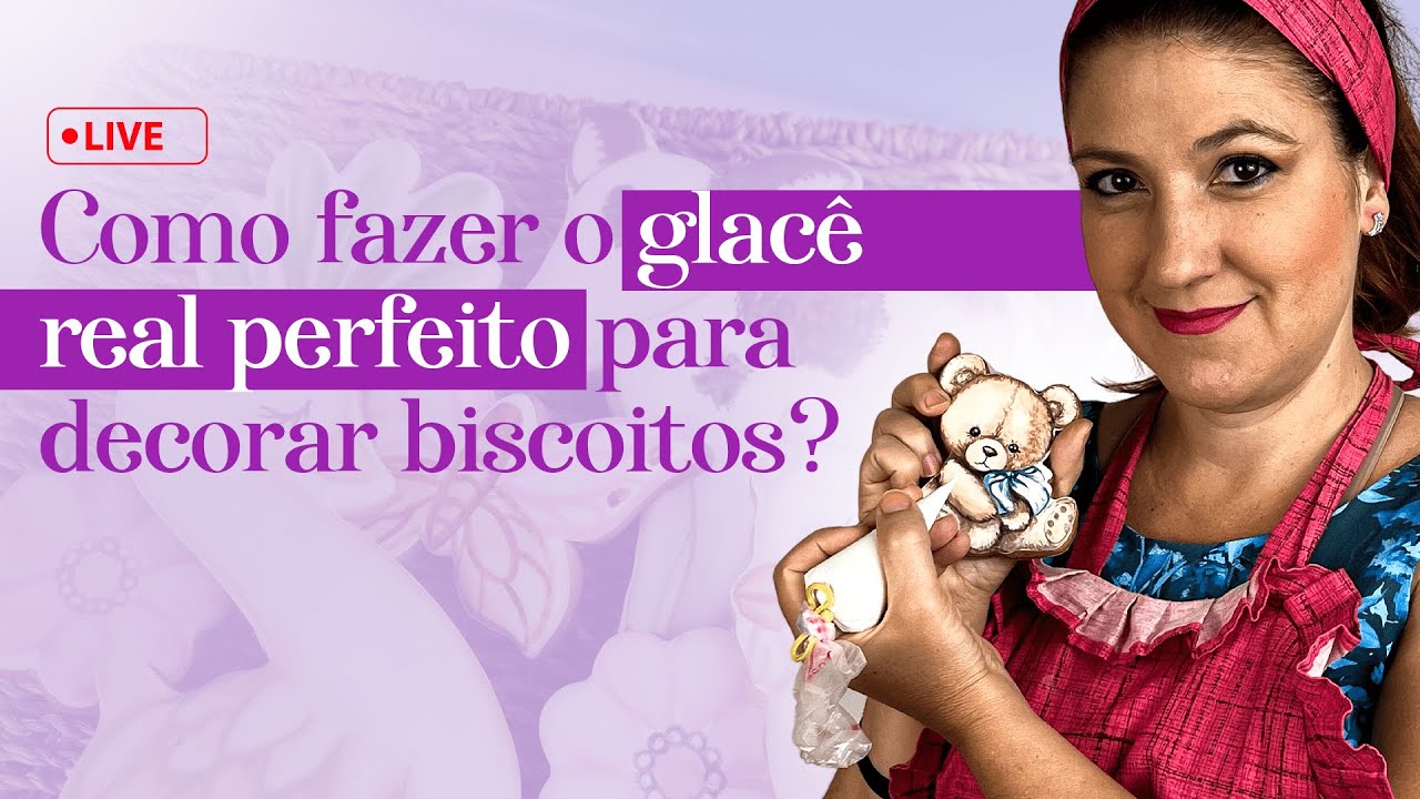 Como fazer o glacê real perfeito para decorar biscoitos - YouTube