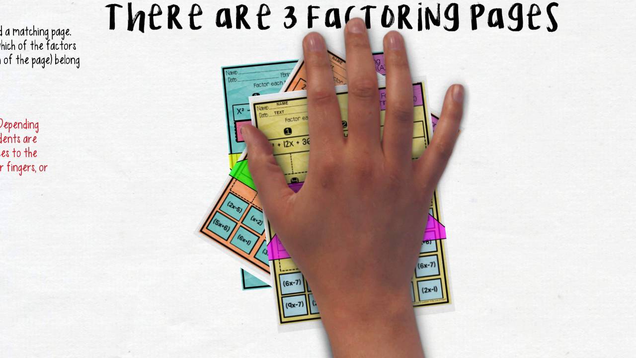 Factoring Trinomials - Digital Activity - YouTube
