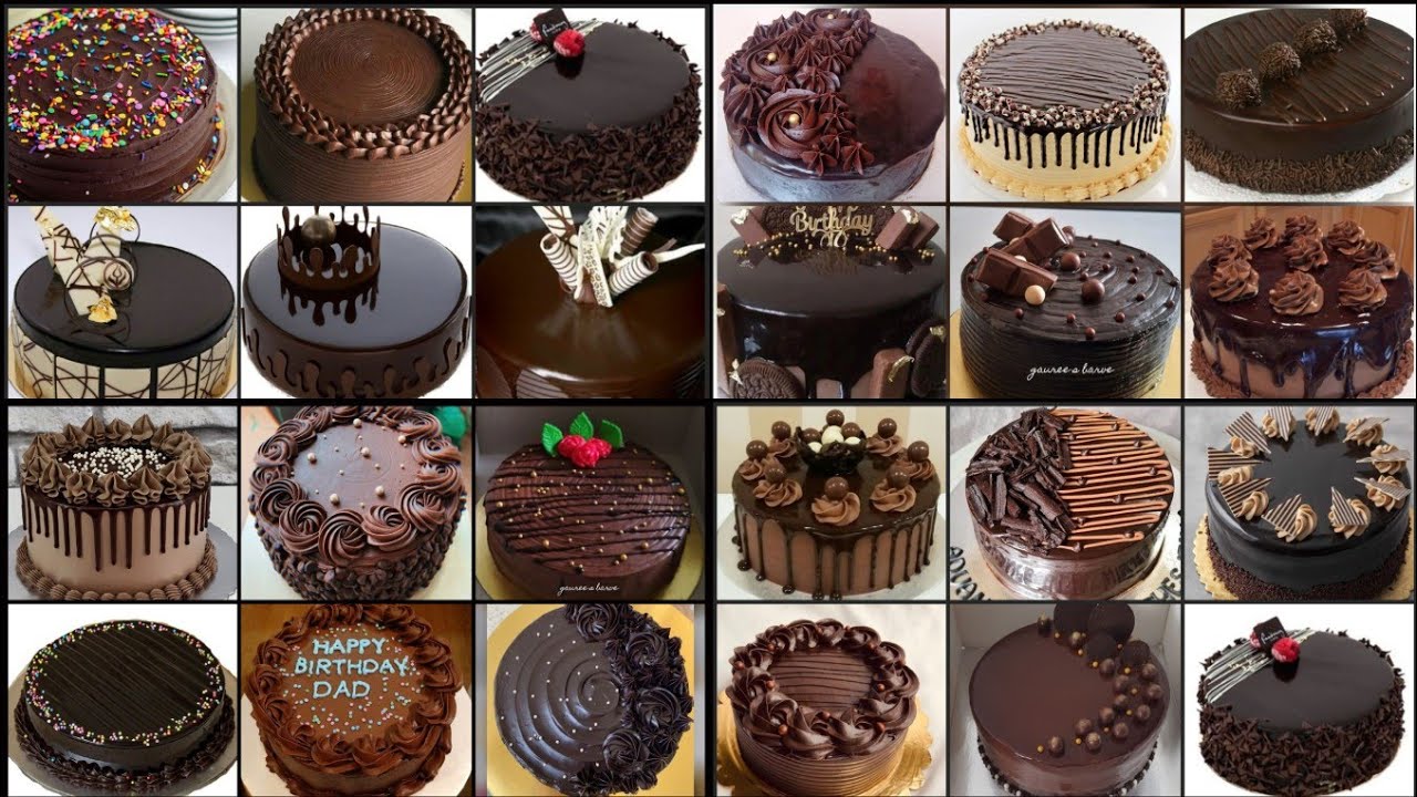 Easy Chocolate Cake Design for Beginners || Beautiful Round Shape ...