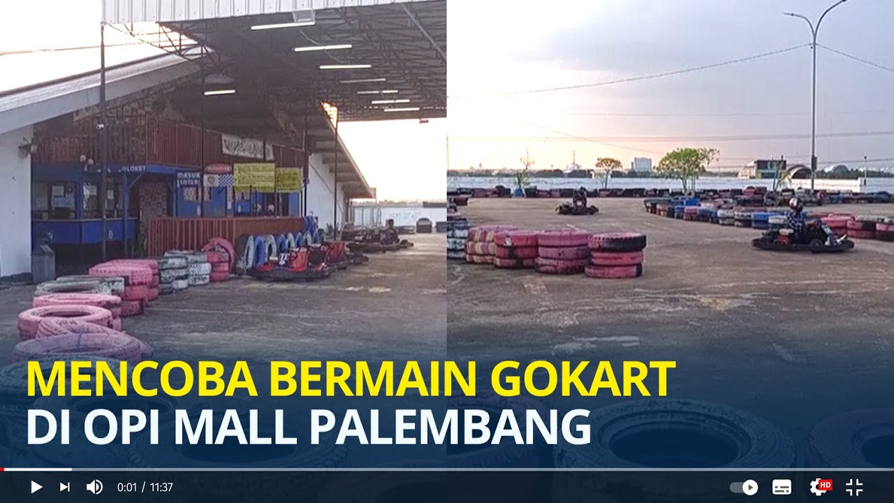 Mencoba Bermain Gokart di OPI Mall Palembang - YouTube