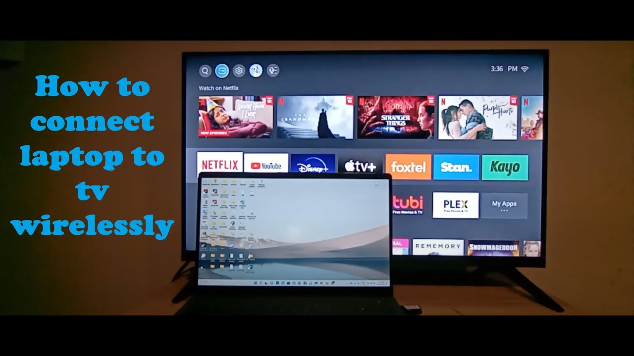 L35-How to connect laptop to tv wirelessly - YouTube
