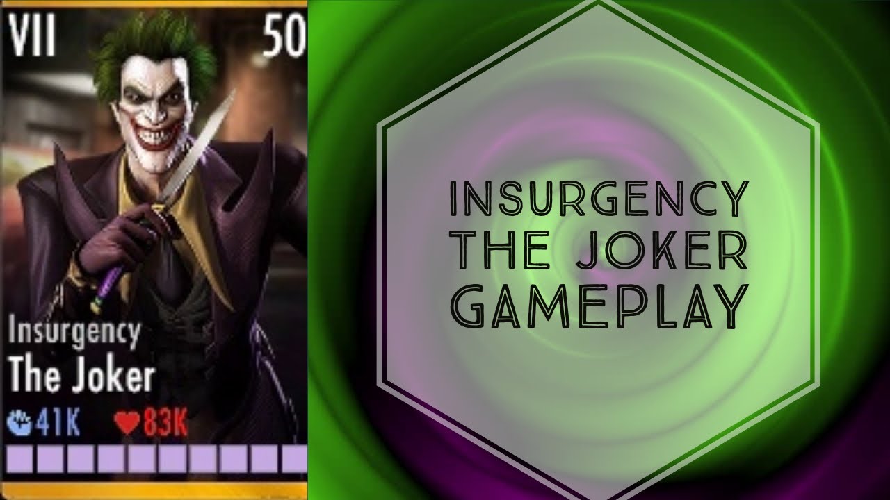 Injustice Gods Among Us Insurgency The Joker Gameplay Elite VII - YouTube