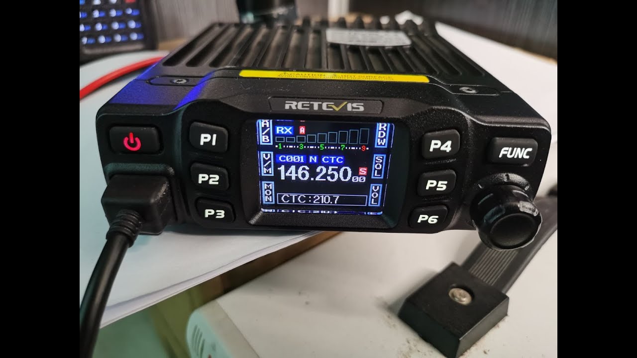 CTCSS DCS TONE SCAN ON RETEVIS RT95 MOBILE RADIO - YouTube