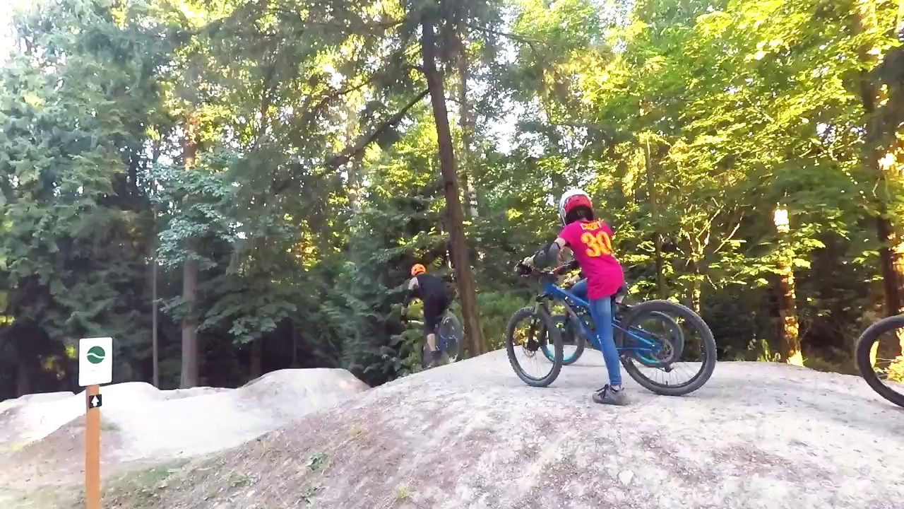 Nory and Judy Learn A-Line South at Redmond Bike Park - YouTube