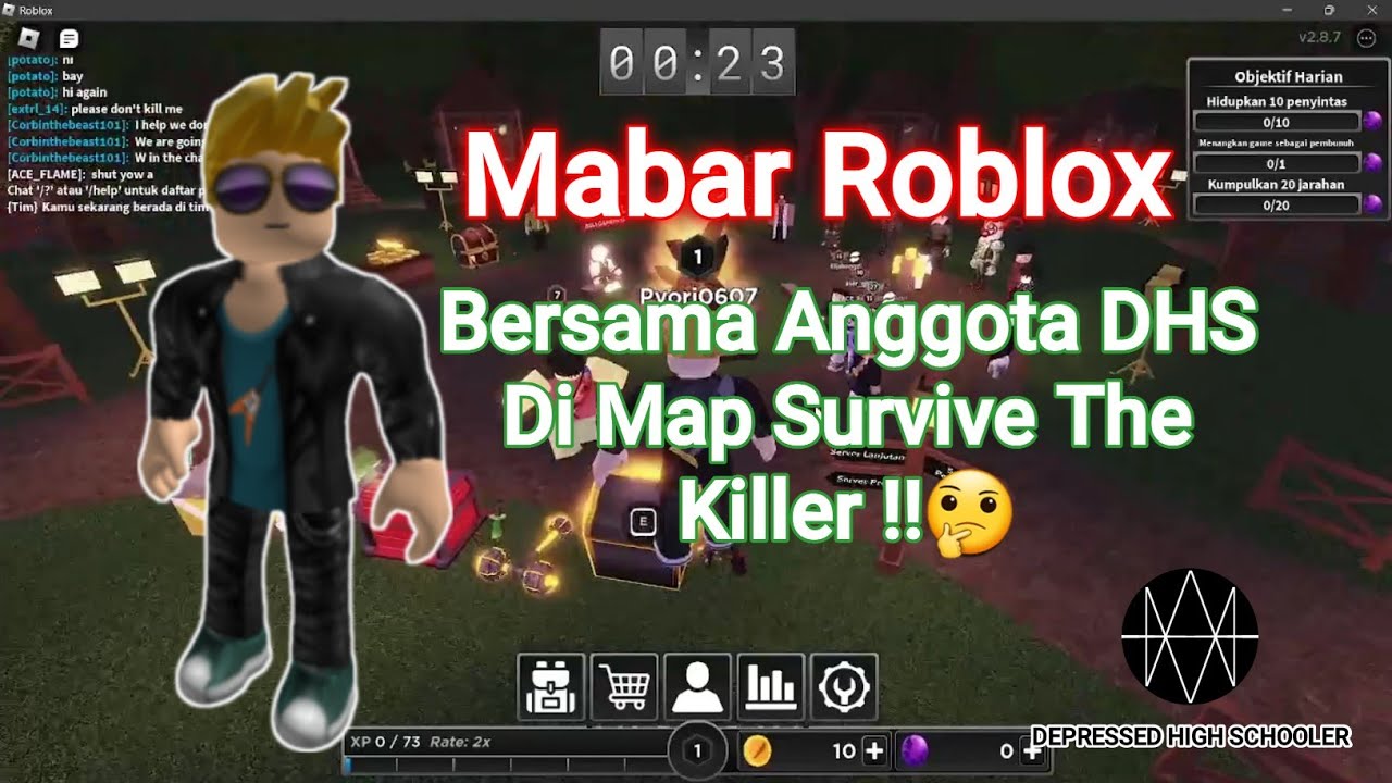 Mabar Roblox Bersama Anggota DHS Di Map Survive The Killer🤔 - YouTube