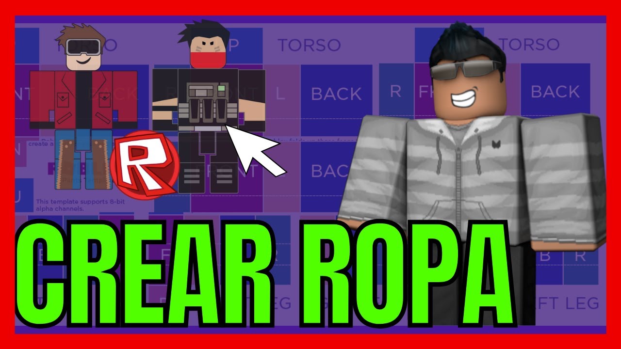 COMO CREAR ROPA EN ROBLOX EN PC - YouTube