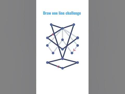 draw one line challenge #drawing #challenge - YouTube