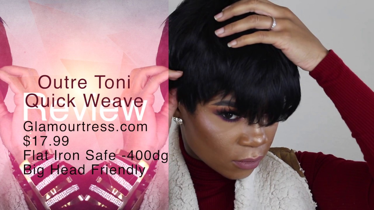 Outre Toni Quick Weave | GlamourTress | Wig Review - YouTube