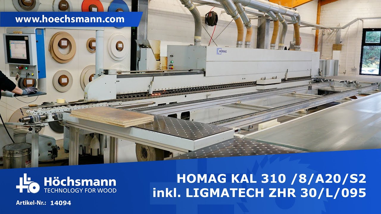 HOMAG KAL 310 /8/A20/S2 Optimat (Höchsmann Klipphausen) - YouTube