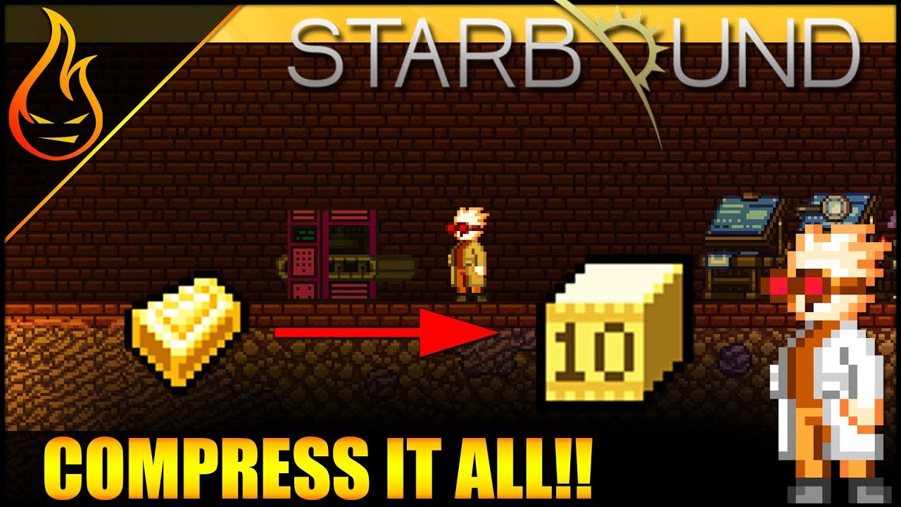 Starbound Material Compressor Mod Spotlight - YouTube