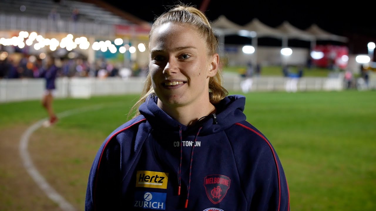 AFLW RD 1 | Sarah Lampard post-match - YouTube