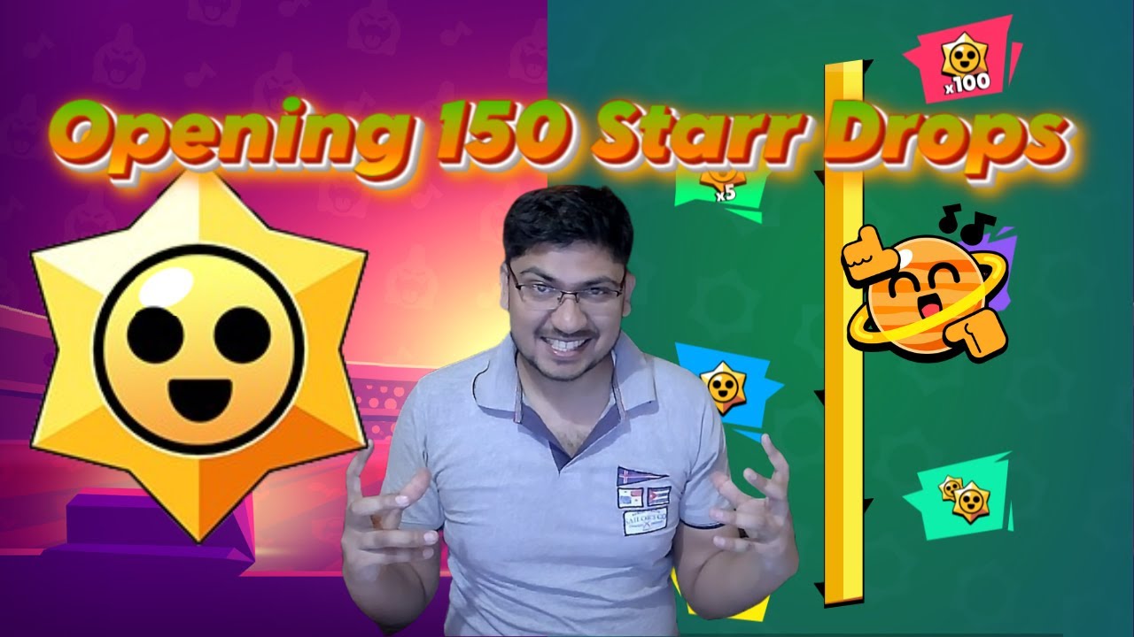 LIVE🔴 100 Starr Drops are Here | Opening 150 Random Starr Drops | Brawl ...