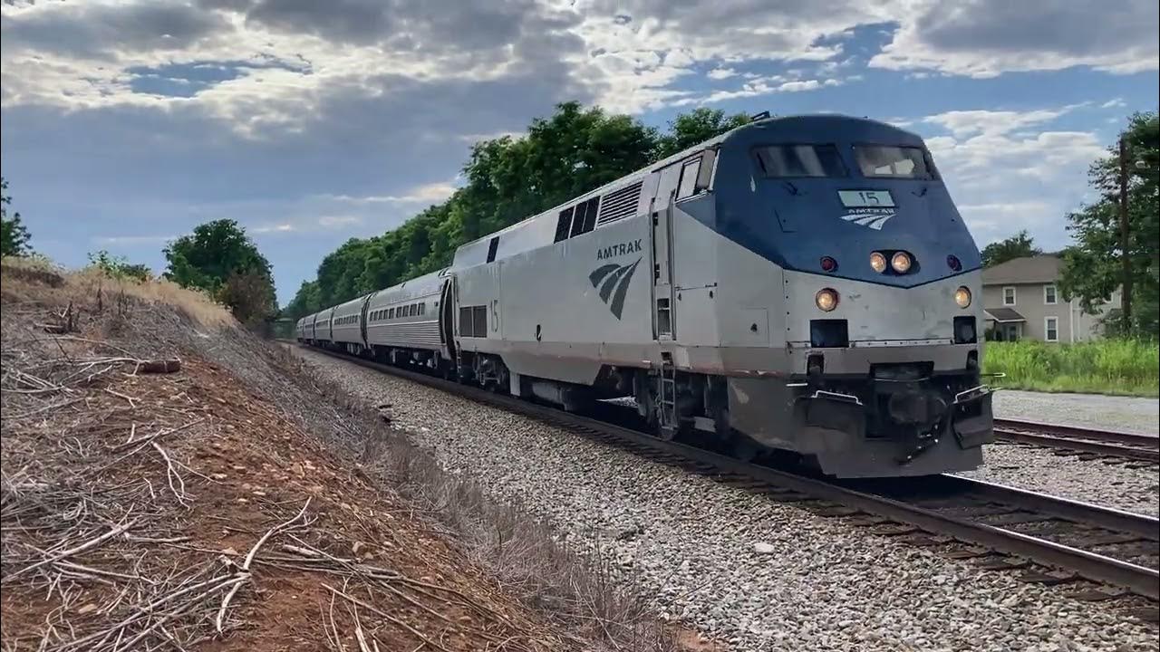 Amtrak 66 with P42 15 taking the Main on 6/10/24. - YouTube