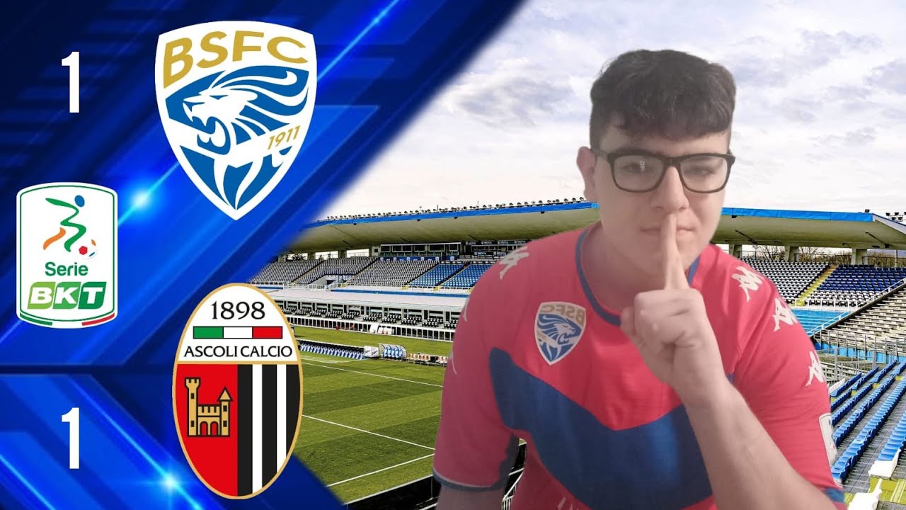 LIVE REACTION BRESCIA-ASCOLI 1-1 LA PAREGGIA MONCINI🤍⚔💙 - YouTube