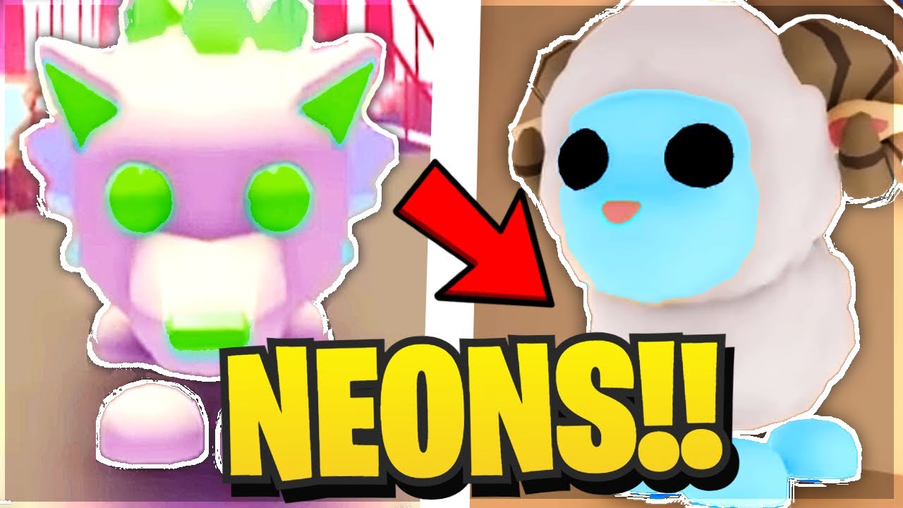 NEW *NEON* RAM & ICE WOLF Pets In ADOPT ME 😱 - YouTube