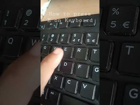 How to press E on Keyboard #shorts - YouTube