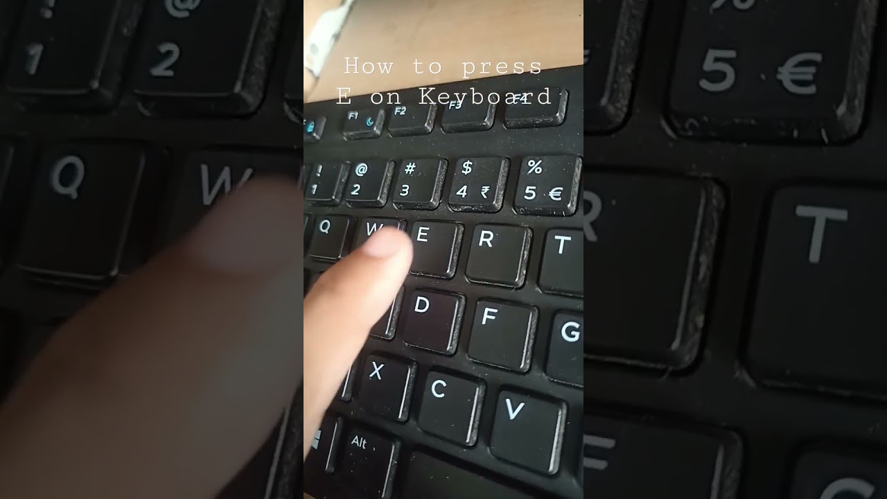 How to press E on Keyboard #shorts - YouTube